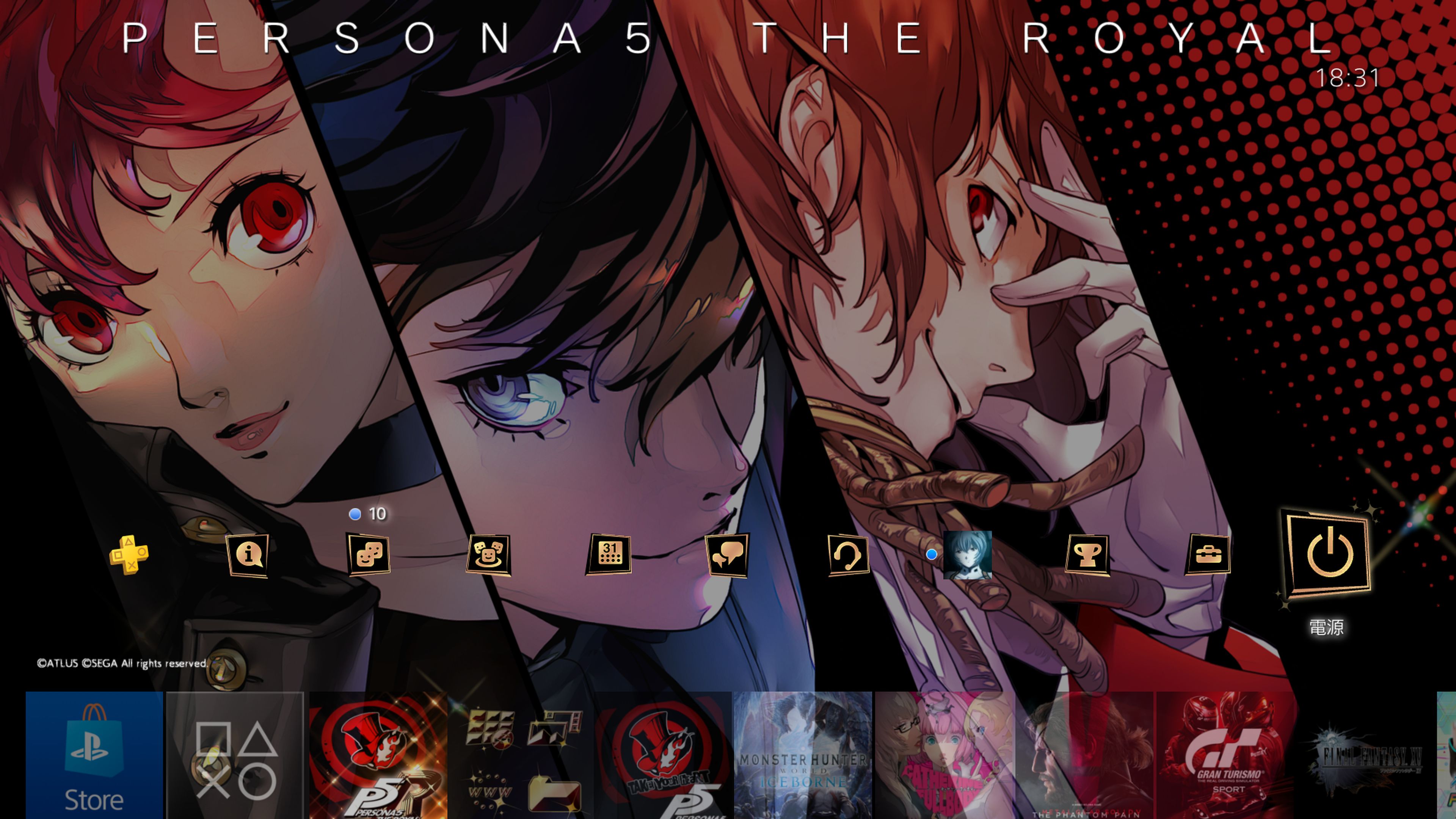 [P5R] [PS4主题]P5R日服目前全17款主题及头像 NGA玩家社区