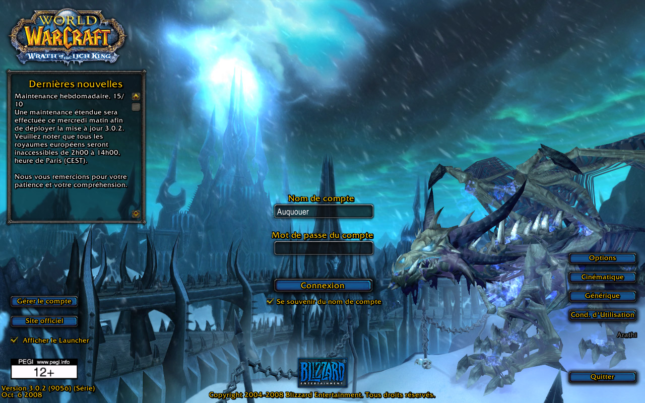 WLK登录界面 NGA玩家社区