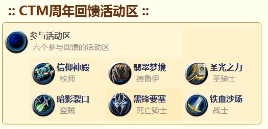 [CTM周年回馈][德、牧、骑、贼、战、DK]感恩一周年，CTM纪念六职业区联合回馈 NGA玩家社区