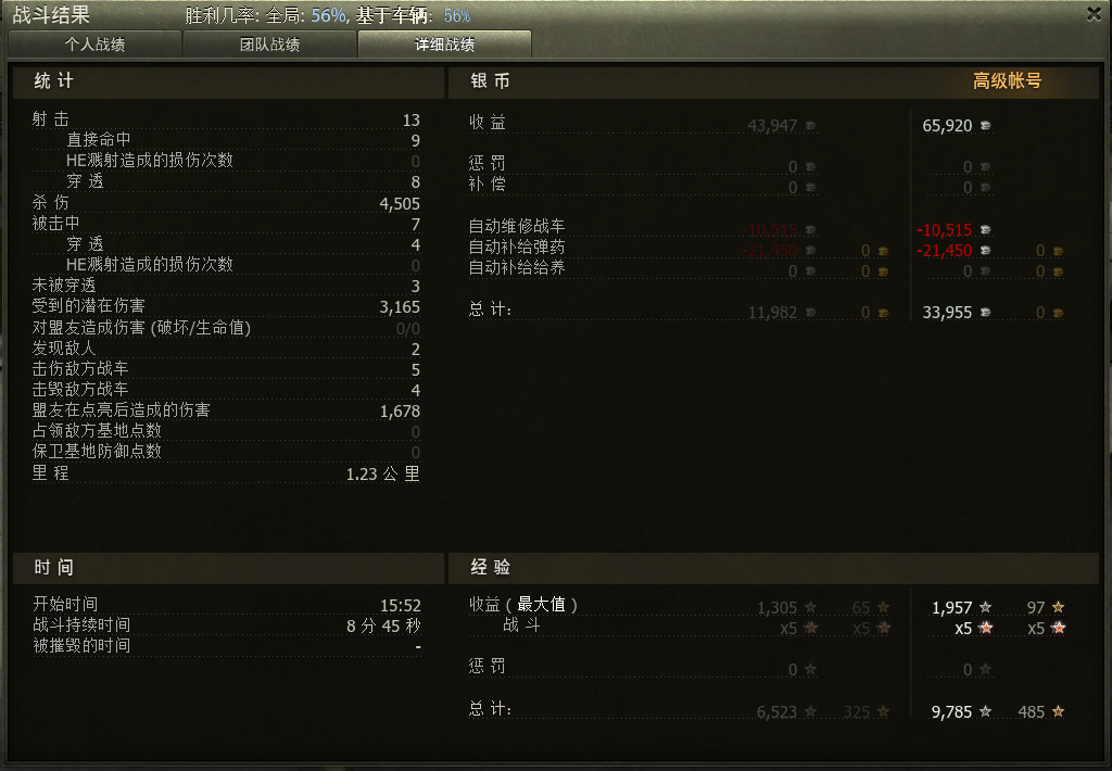 [0.8.7][坦克歼击车][美系][9级][T95][神圣之谷][特级]1305经验 NGA玩家社区