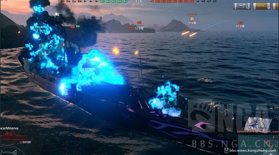 [wows][XVM转载][版本通用][GL][其他][独立] 战舰世界蓝色炮线、炮弹、火焰、爆炸效果插件 作者:云天尽时 NGA玩家社区