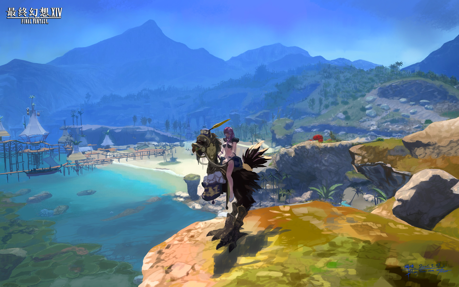 [草图] [WOW无关]场景小练习，东拉诺西亚太阳海岸。附过程 NGA玩家社区