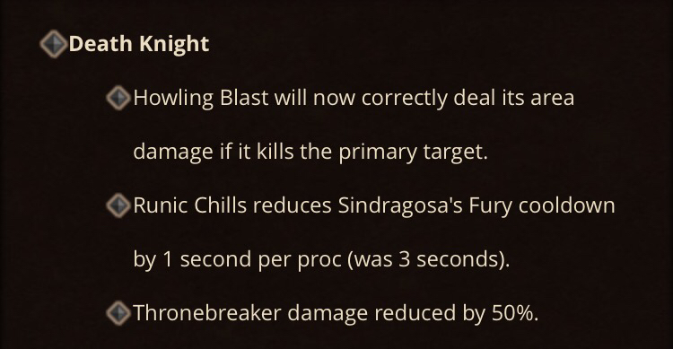 [冰霜DPS]3.30hotfix 冰dk特质大砍及血DK吸血鬼之血、冰DK辛达苟萨之怒相关BUG(集中讨论，另开删除) NGA玩家社区