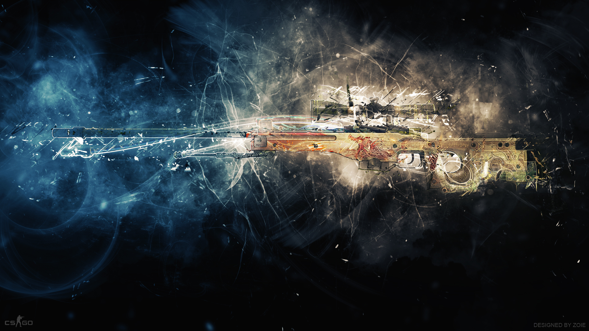 [趣闻] 炫色彩or朦胧美？CSGO武器皮肤壁纸视觉盛宴 NGA玩家社区