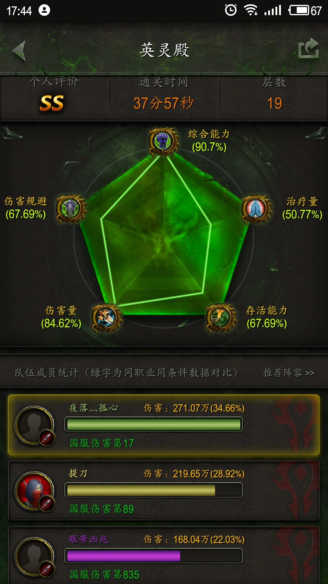 19层英灵殿秒伤210万 NGA玩家社区