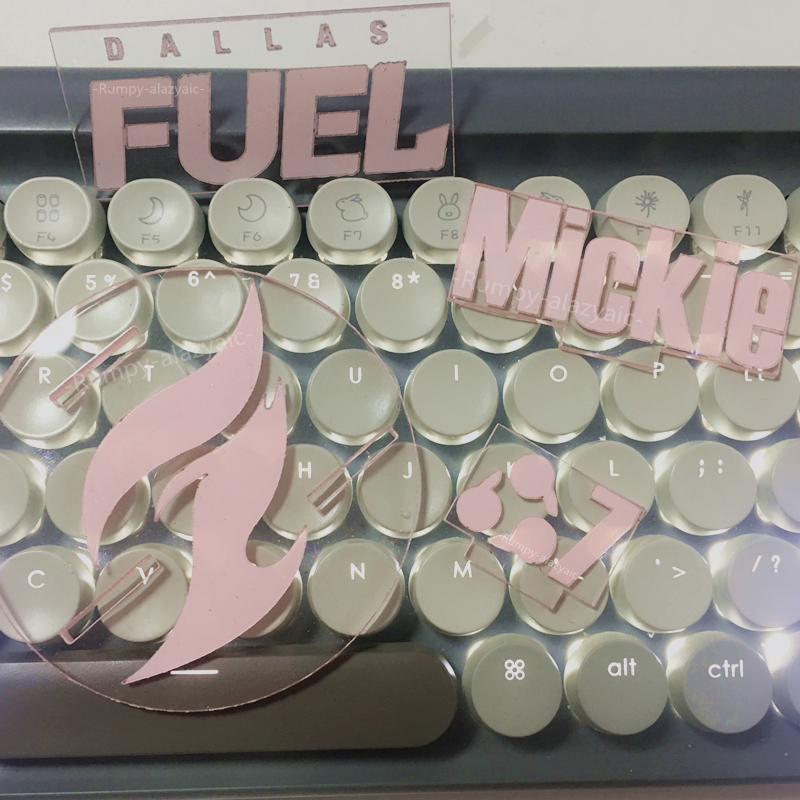 [OWL战队应援] =.达拉斯燃料.=.洛杉矶英勇.=.NYXL.=自制亚克力挂件/立牌 NGA玩家社区