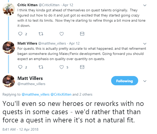 [官推搬运] 首席英雄设计师Matt Villers的推特回复搬运 NGA玩家社区