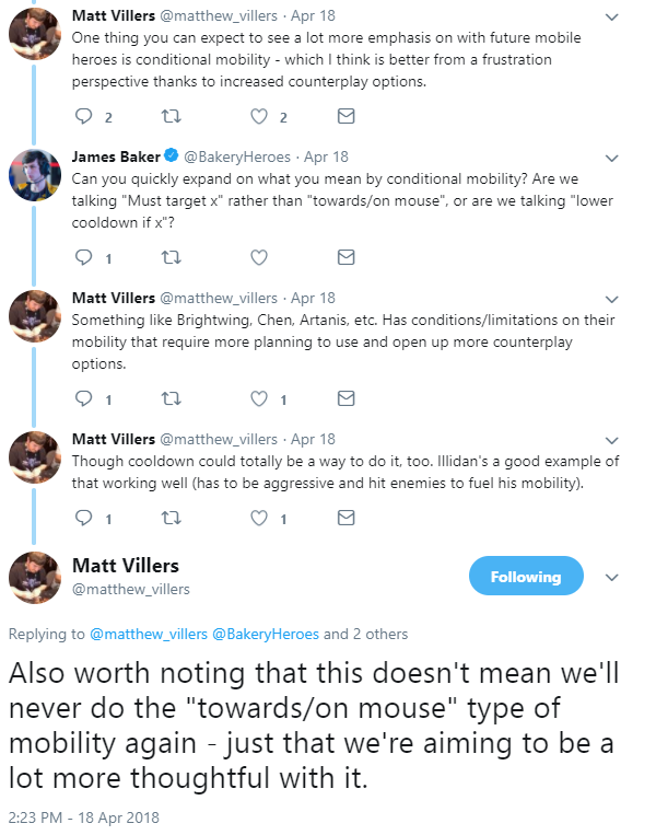 [官推搬运] 首席英雄设计师Matt Villers的推特回复搬运 NGA玩家社区