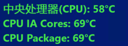[硬件求助] AIDA64显示的CPU温度、CPU IA CORES和CPU PACKAGE温度差别挺大 178