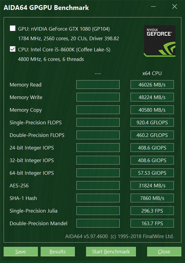 关于aida 64 CPU测试中的双精度曼德尔 NGA玩家社区