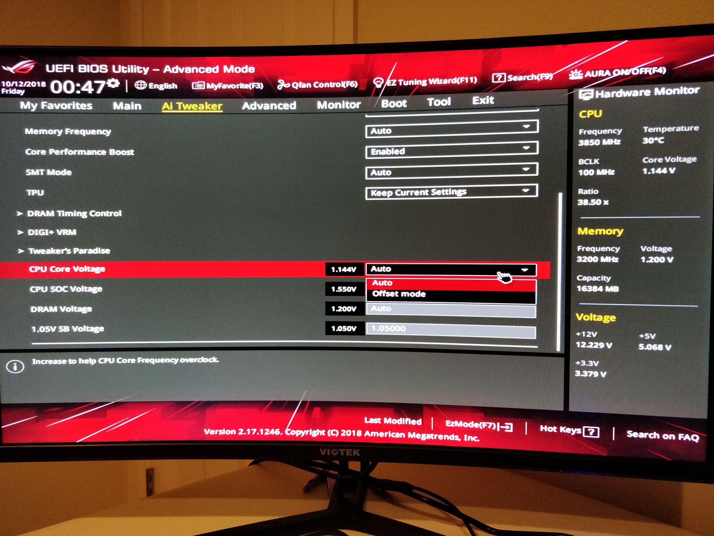 求助 华硕rog b450 f 无法调节cpu电压 NGA玩家社区