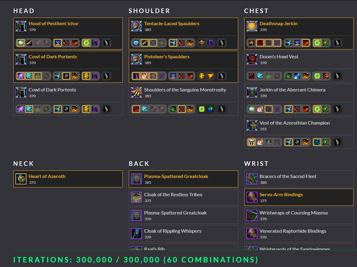 [分享] [授渔] 手把手教你如何用Raidbots/Simc进行各种各样的模拟 - 基础&代码修改(装等/特质/附魔等) 178