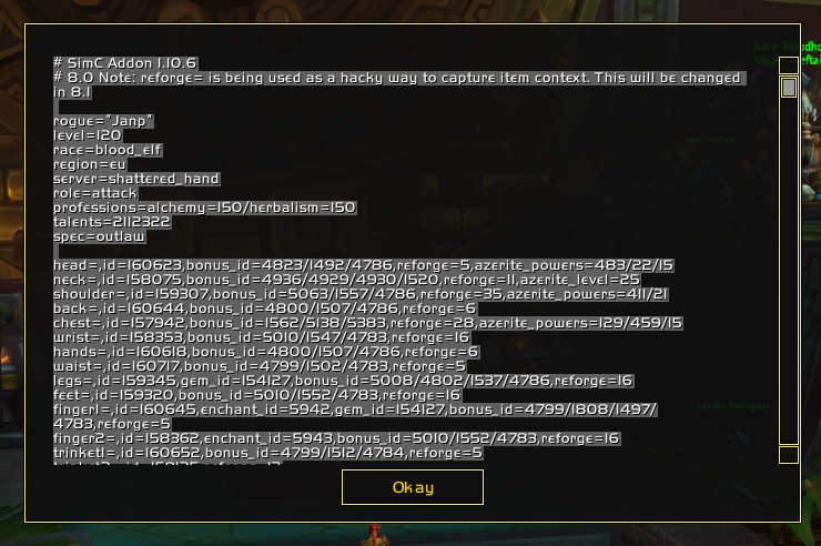 [分享] [授渔] 手把手教你如何用Raidbots/Simc进行各种各样的模拟 - 基础&代码修改(装等/特质/附魔等) 178