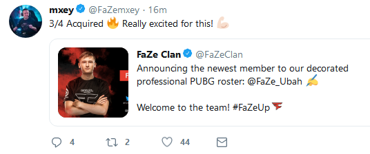 [新闻] FaZe战队宣布新成员：独联体猛男Ubah正式加入！ NGA玩家社区