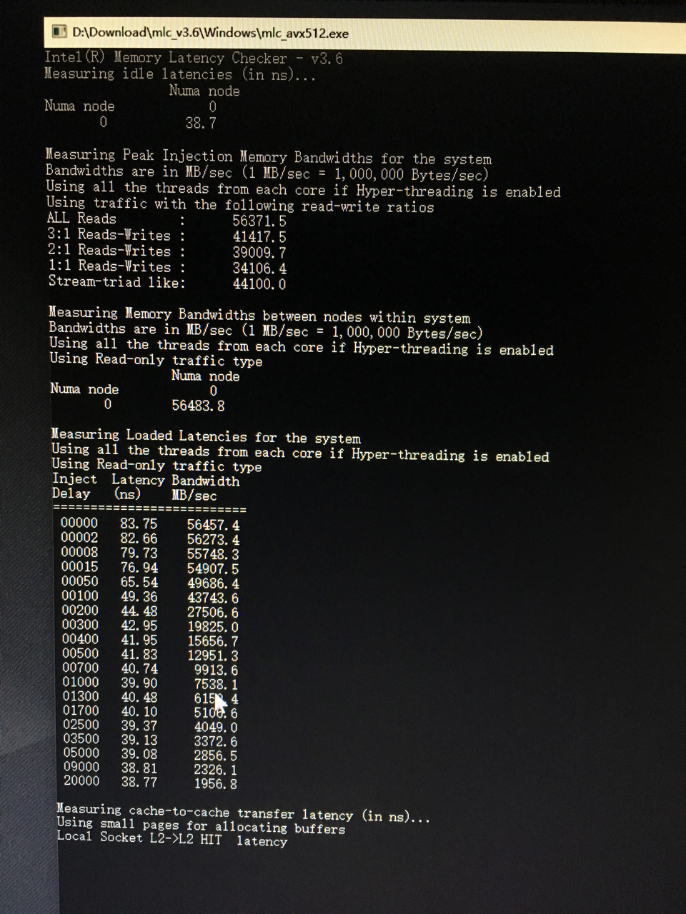 内存时序对于Intel Memory Latency Checker跑分影响的观察记录 NGA玩家社区