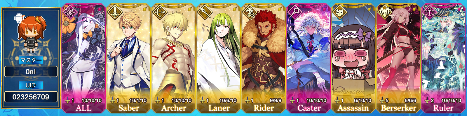 [艺术审美 E][签名做成 E]自制FGO签名模板(助战9骑展示ver) NGA玩家社区