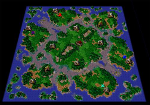 经典WAR3官方对战图盘点 178