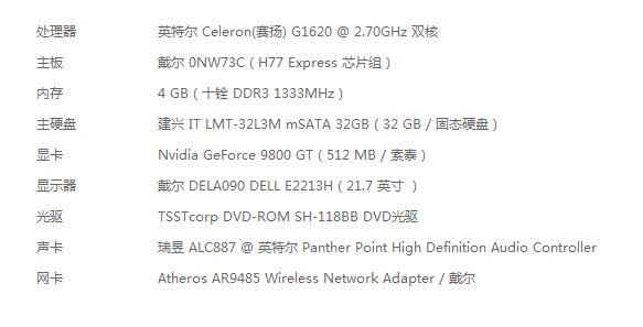 [硬件产品讨论] G1620,4GX 2,WIN7 64位 办公都够用了 NGA玩家社区