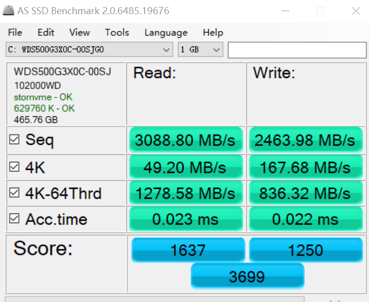 本坛最热门的两个SSD，SN750和MX500跑分参考 NGA玩家社区