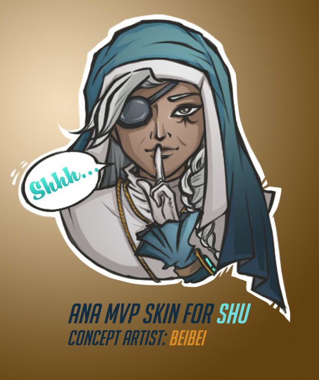 [命题绘] [守望先锋联赛MVP皮肤设计行动]--[SHU-神职人员安娜] NGA玩家社区
