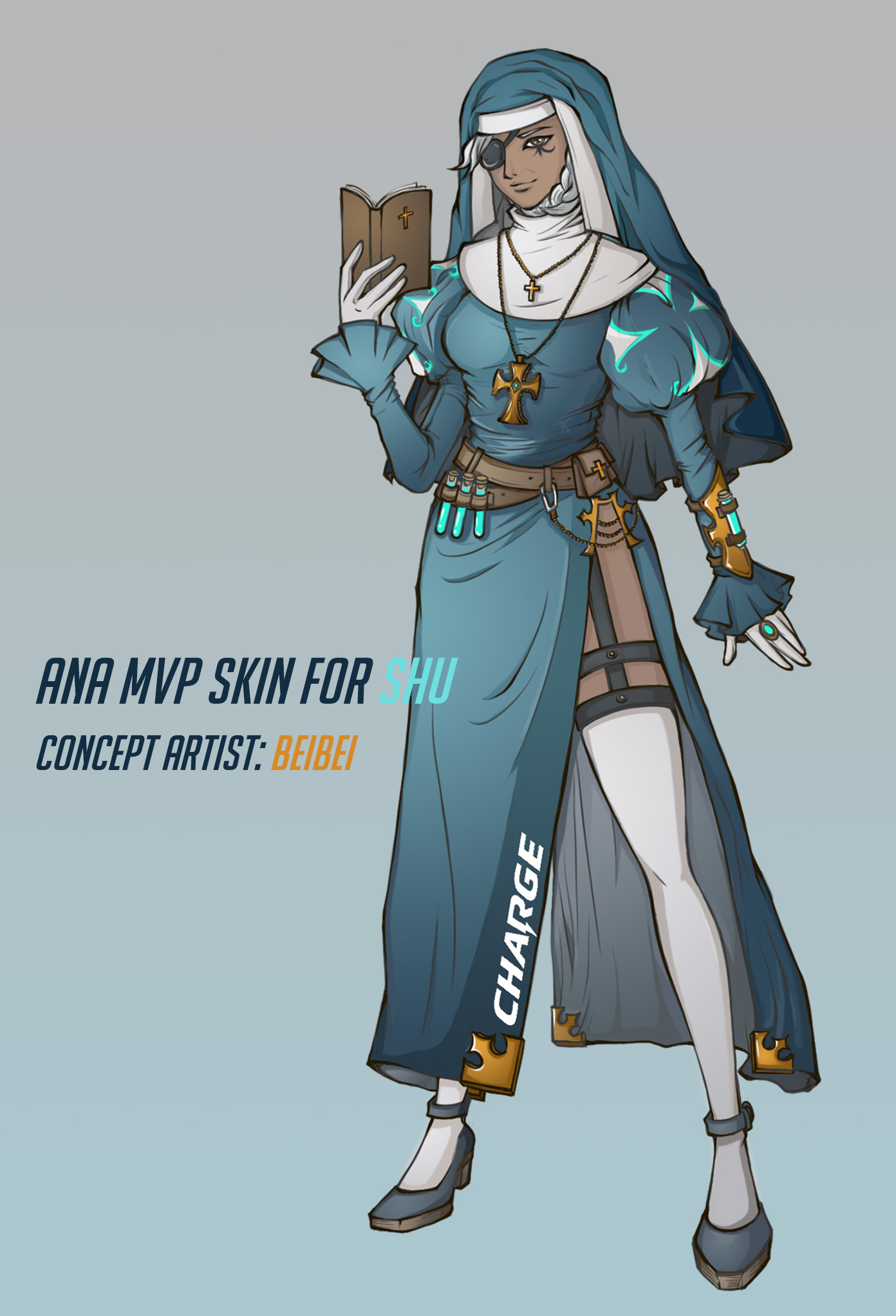 [命题绘] [守望先锋联赛MVP皮肤设计行动]--[SHU-神职人员安娜] NGA玩家社区