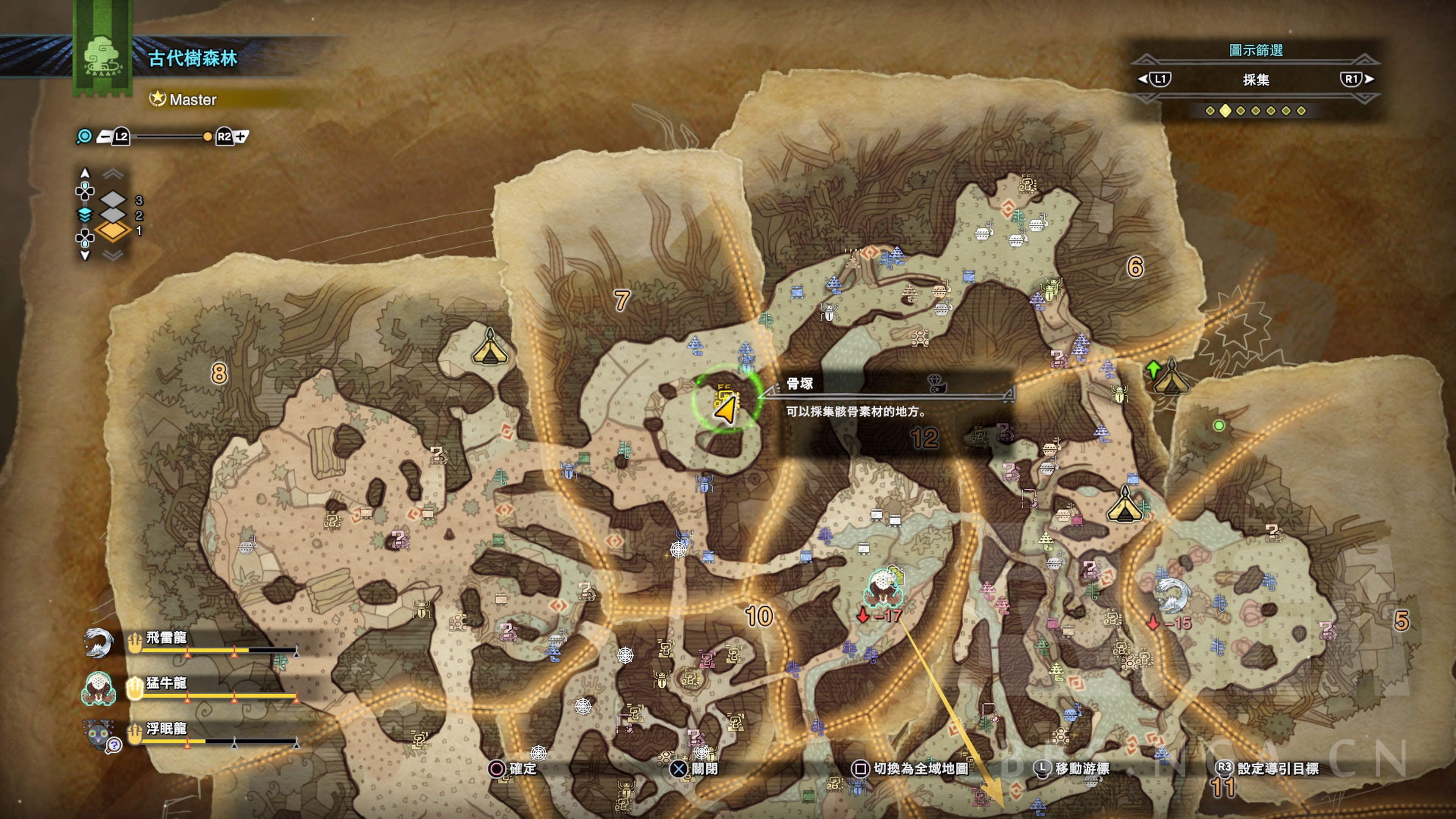 [MHWI] 60处宝物位置图文详解(解锁奖杯)图多流量党注意！附有冰原爬墙小技巧 NGA玩家社区