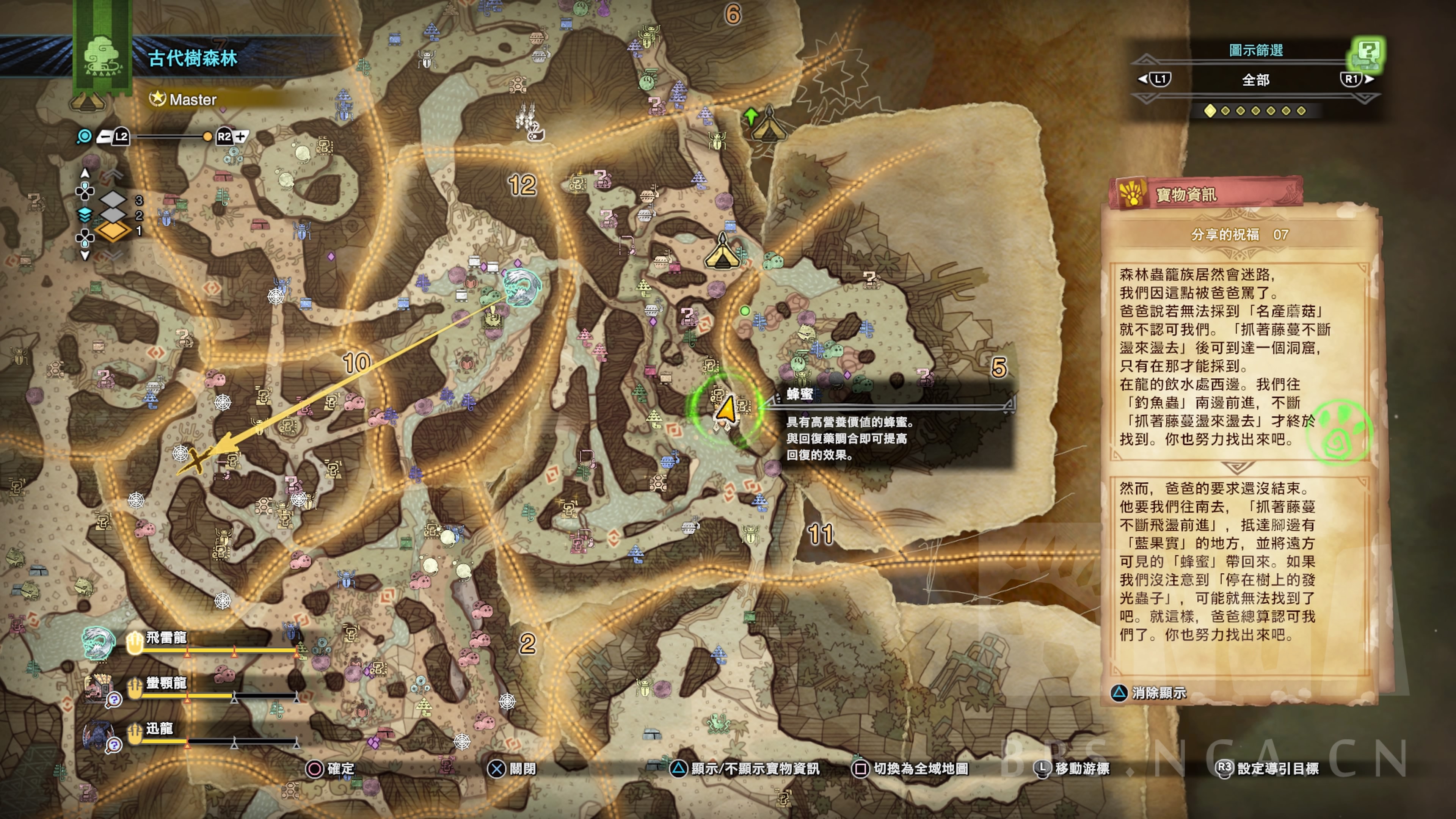 [MHWI] 60处宝物位置图文详解(解锁奖杯)图多流量党注意！附有冰原爬墙小技巧 178