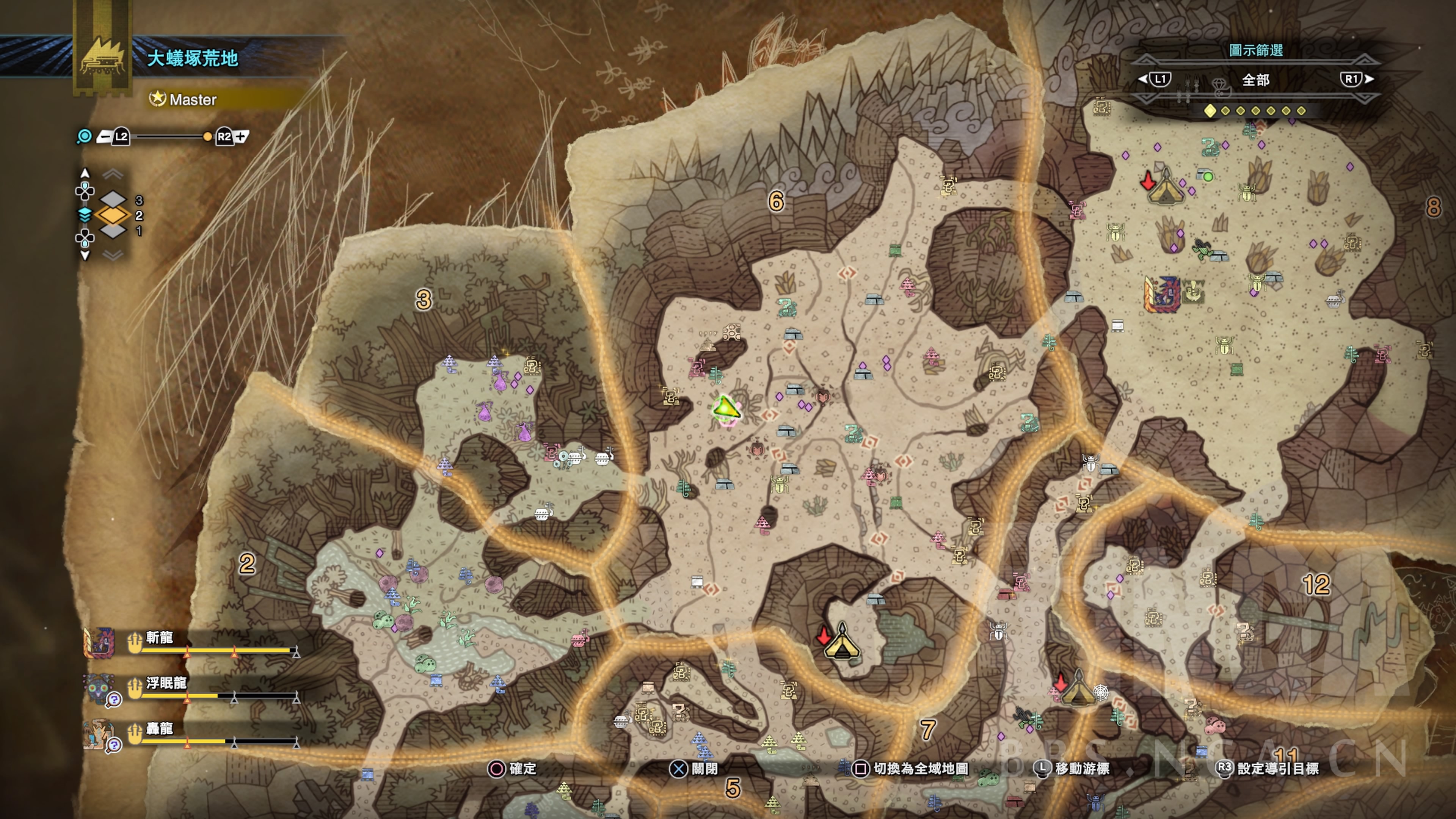 [MHWI] 60处宝物位置图文详解(解锁奖杯)图多流量党注意！附有冰原爬墙小技巧 178