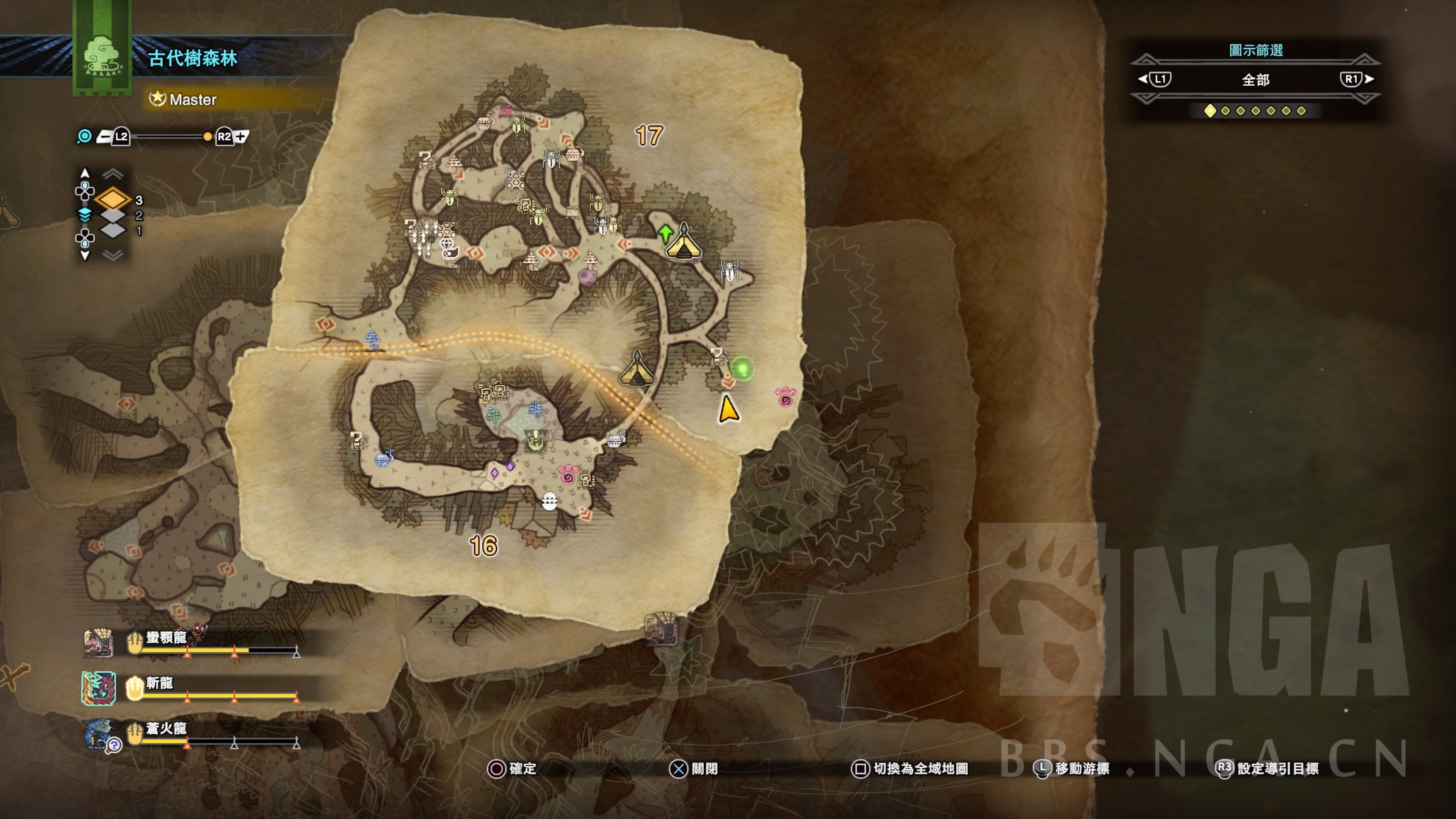 [MHWI] 60处宝物位置图文详解(解锁奖杯)图多流量党注意！附有冰原爬墙小技巧 178