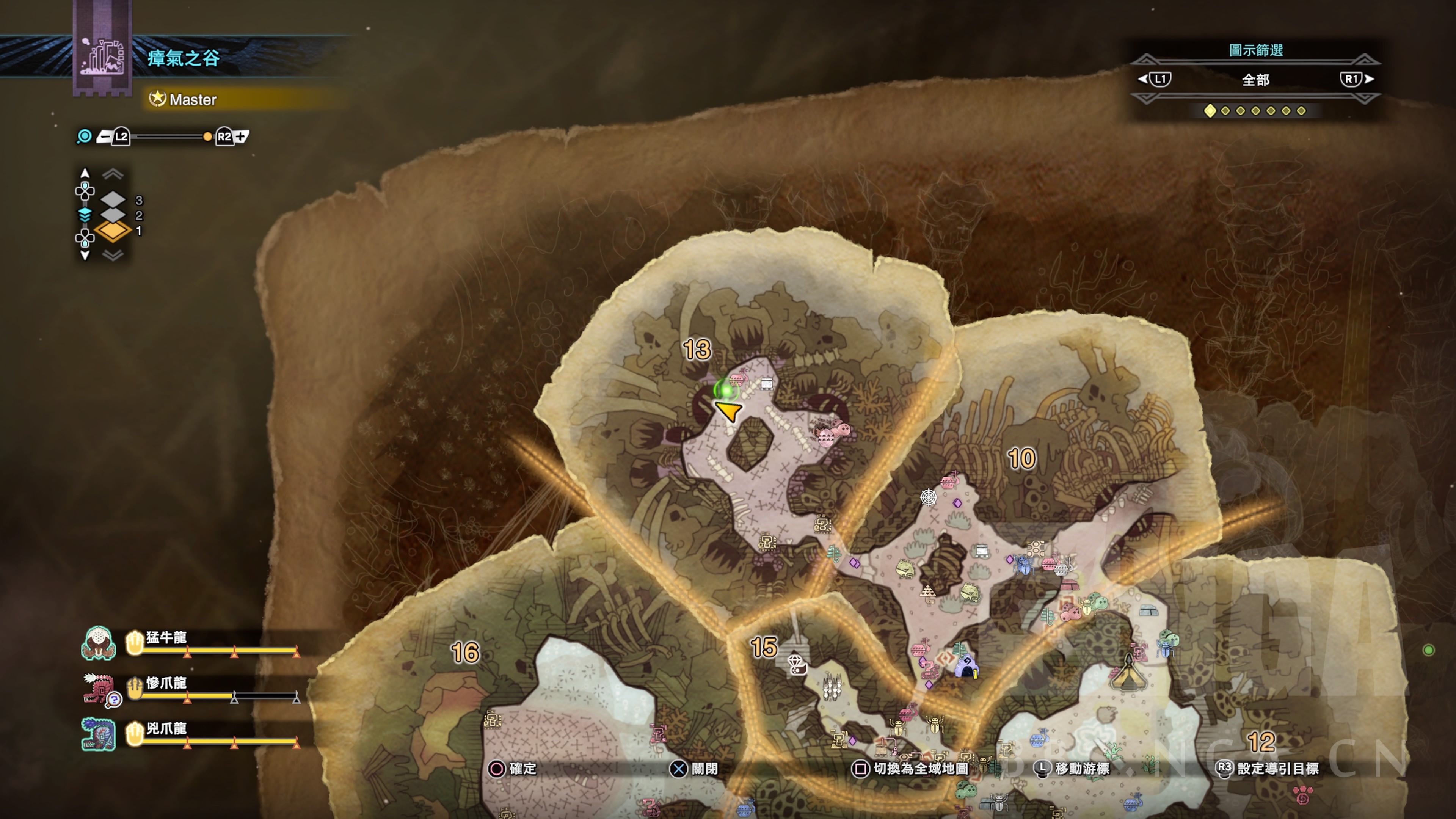 [MHWI] 60处宝物位置图文详解(解锁奖杯)图多流量党注意！附有冰原爬墙小技巧 178