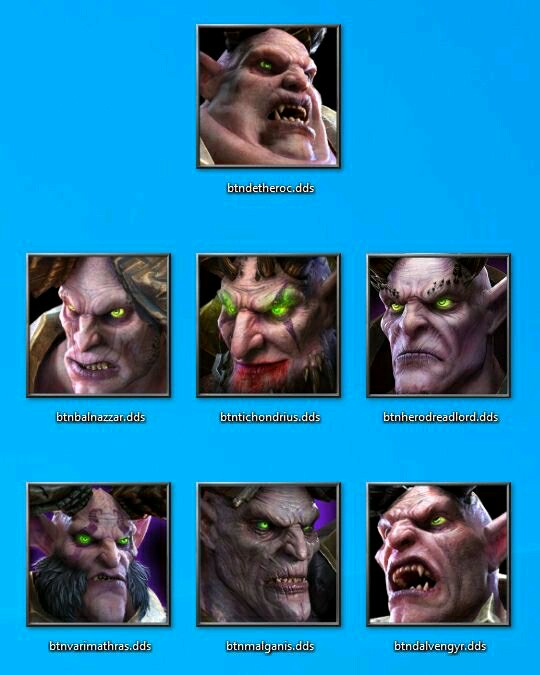 war3重制版恐惧魔王头像，来看看你能认出几个？ NGA玩家社区