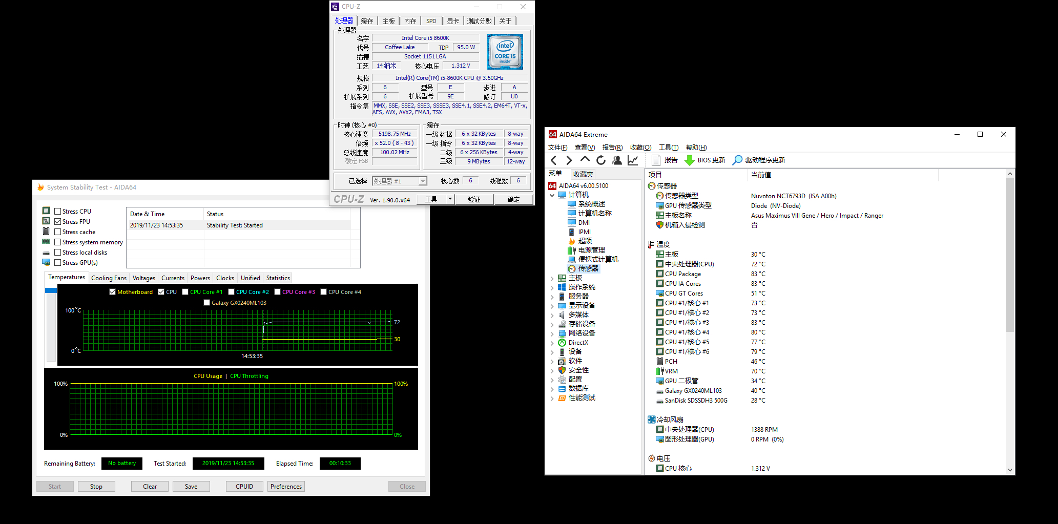 摸到一颗能5.1/4.8，1.28V过P95的9600KF NGA玩家社区