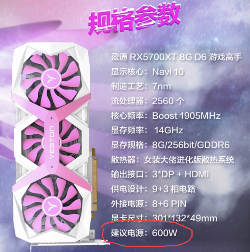 5700xt加9600k不超频 450w电源够用吗 NGA玩家社区