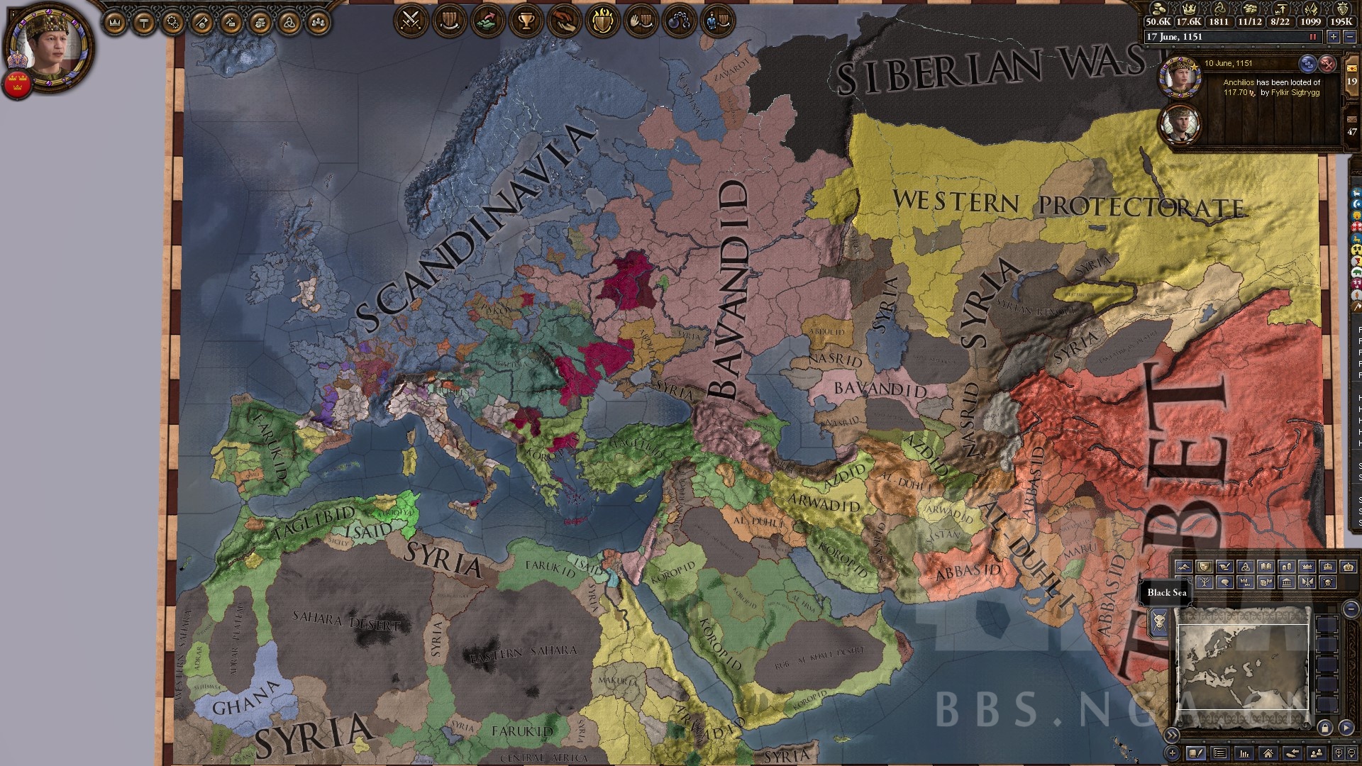 [CK2] 怎么才能碎掉占了半个地图的帝国(划掉)……然后他自己就碎掉了…… NGA玩家社区