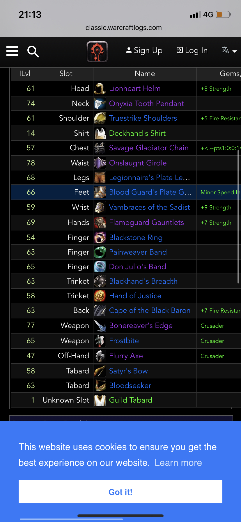 WCL上部落Dps第一的狂暴战装备 NGA玩家社区