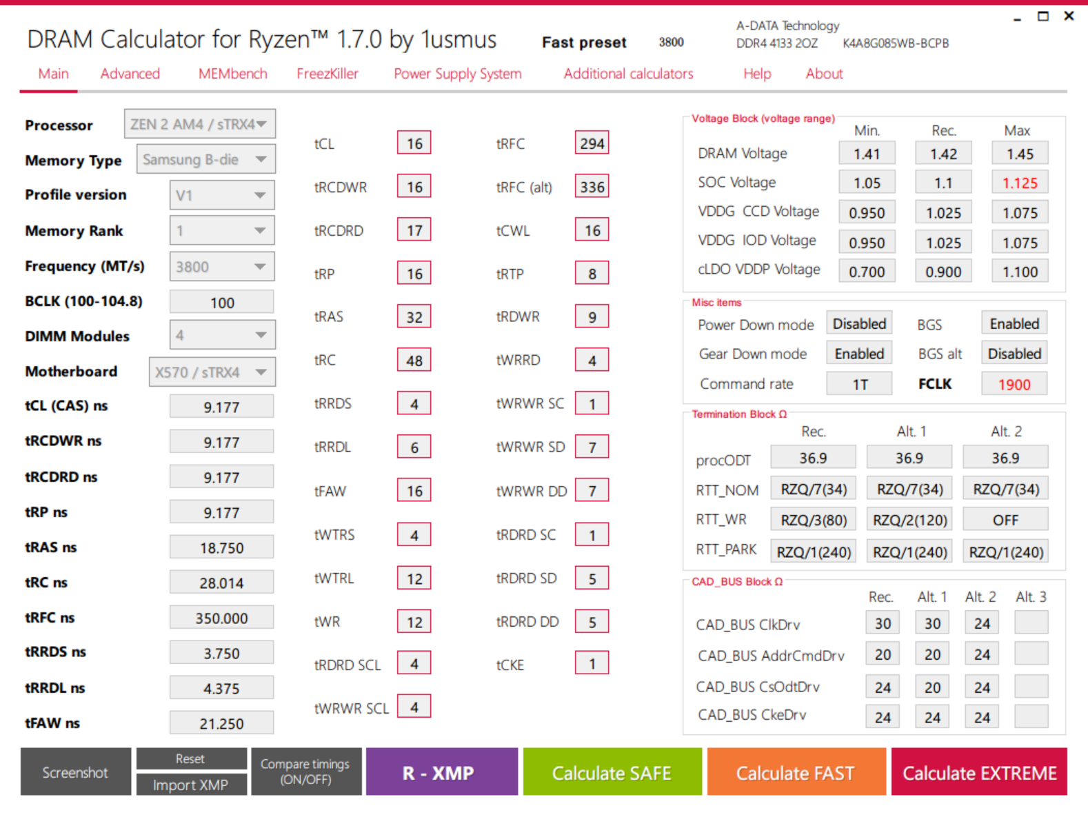 DRAM Calculator for Ryzen锐龙内存计算器更新1.70版 NGA玩家社区