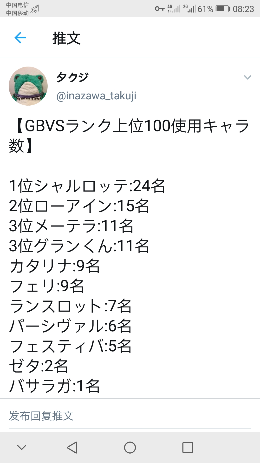 [Versus] 对战模式不知道角色强度排名出来了没有 NGA玩家社区