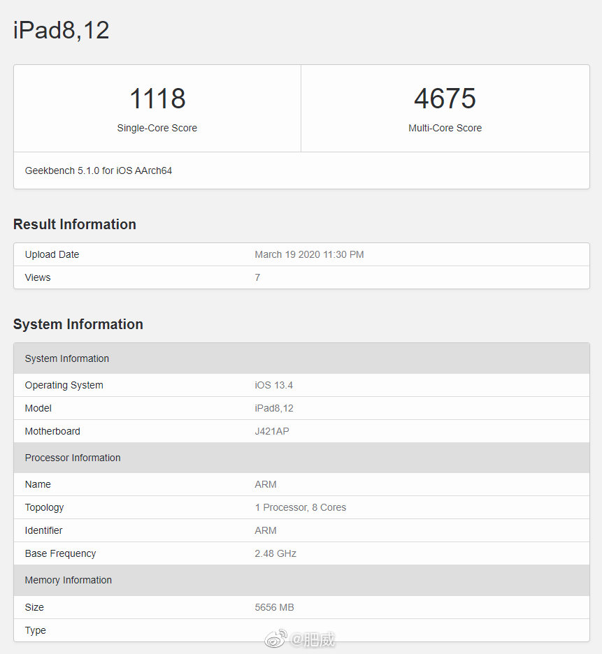 A12Z、A12X的GB5跑分对比，差距不到1% NGA玩家社区