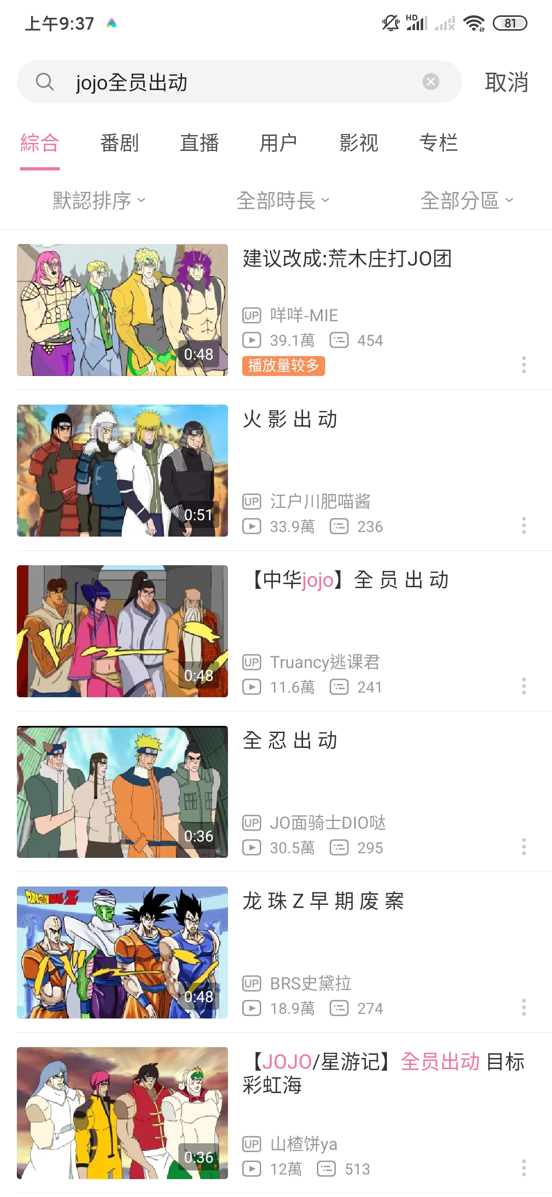 有JOJO全员出动的原视频吗 NGA玩家社区