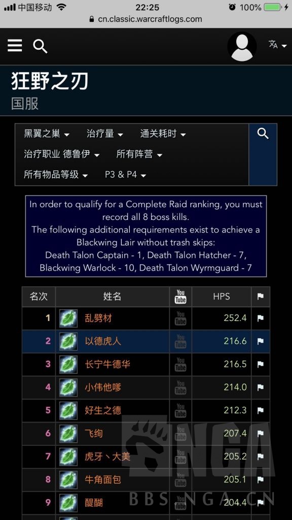 [奶德] [PVE] 浅谈奶德四阶段 配装和手法 WCL狂野之刃BWL排名第2奶德 NGA玩家社区
