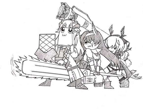 H7-1 Blaze-Saria-Weedy meme plus Ptilopsis : r/arknights