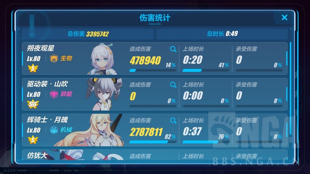 人生不相见，动如参与商——v4.0朔夜观星攻略 NGA玩家社区