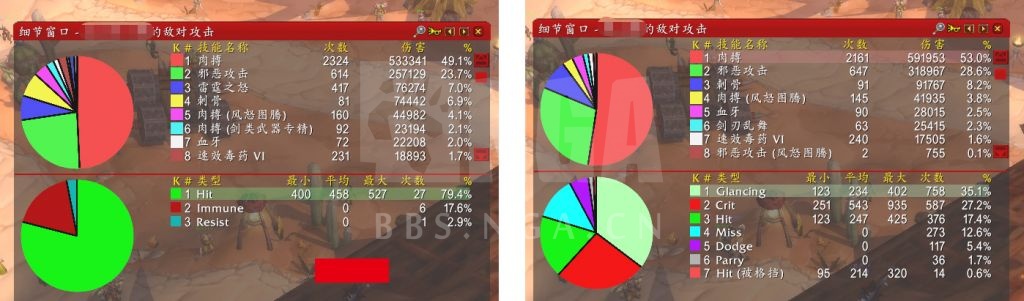 昨天打了一趟BWL 无BUFF 风剑和龙爪对比 NGA玩家社区