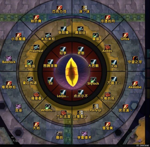 [求插件][求助][求助]这个是TAQ 克苏恩站位插件 请问哪位大佬知道叫什么名字 NGA玩家社区