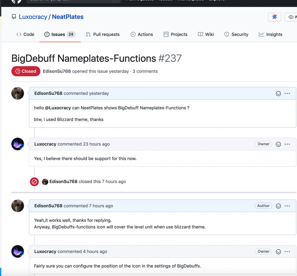 [插件] 求教可以和bigdebuffs搭配食用的血条插件 NGA玩家社区