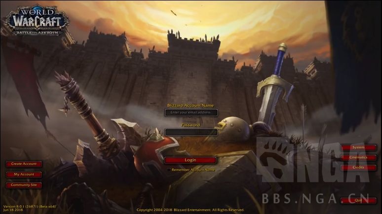 BFA马上要过去了，很多萌萌小星星连这个版本的登陆界面都没见着 NGA玩家社区