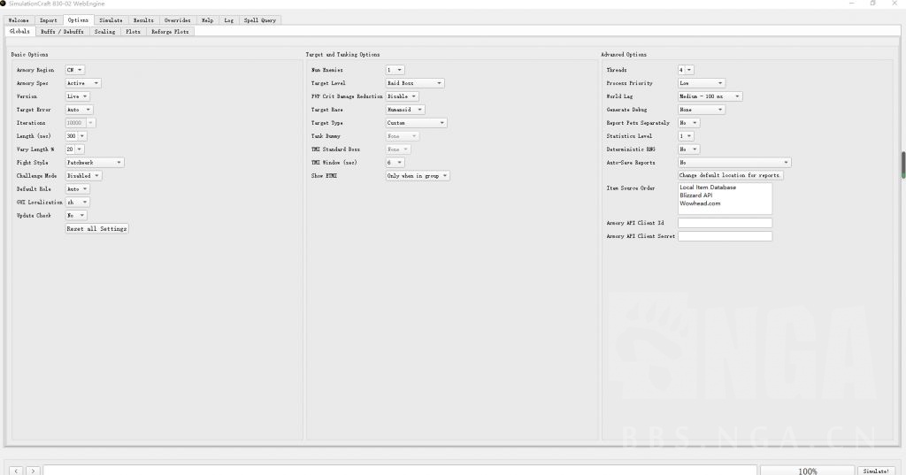 [不懂就问] 为什么新版simulationcraft设置了中文还是没有汉化？ NGA玩家社区