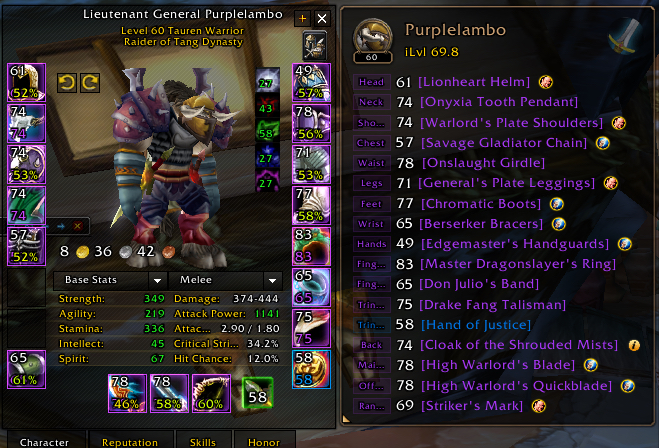 [怀旧服][美服][Kirtonos][部落] Tang Dynasty招新 | EPGP | PVE/PVP NGA玩家社区