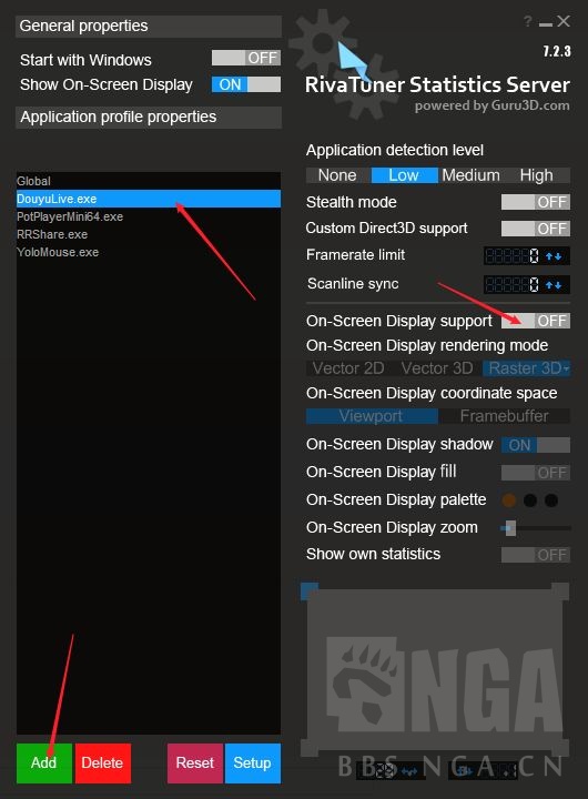MSI Afterburner开着斗鱼也显示，并且弹幕是乱码 NGA玩家社区