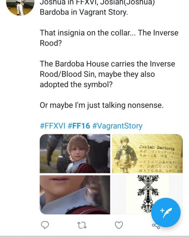 根据吉田直树负责的FF16项目的时间线应该可以确定FF16的一些人员 NGA玩家社区